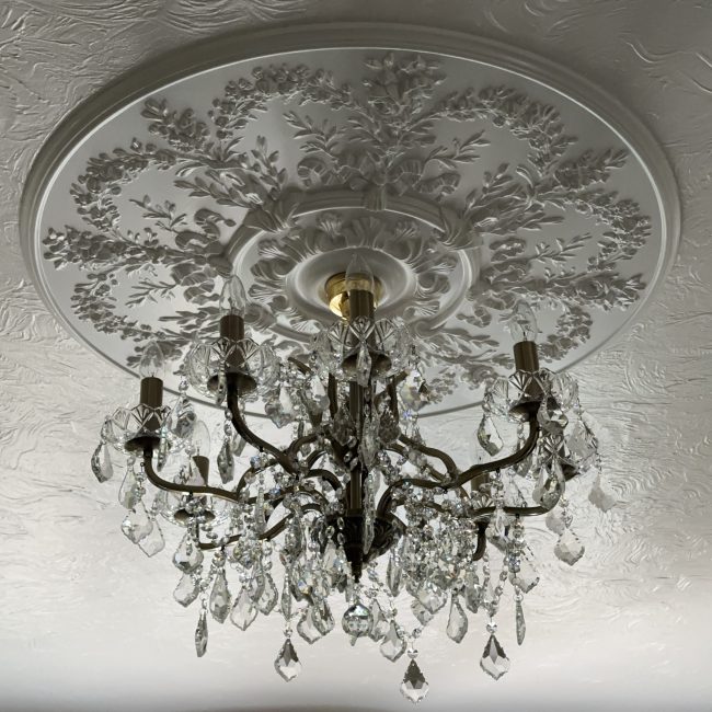Large Decorative Ceiling Rose - Wm. Boyle Interiors