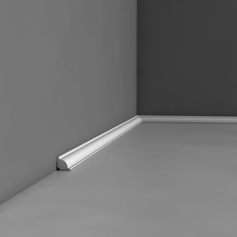 Skirting Board - Flexible & Thin - White Profiles for Walls