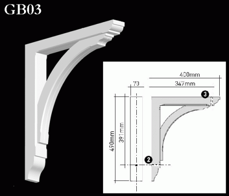Exterior Gallow Brackets & Corbels - Wm. Boyle Interior Finishes