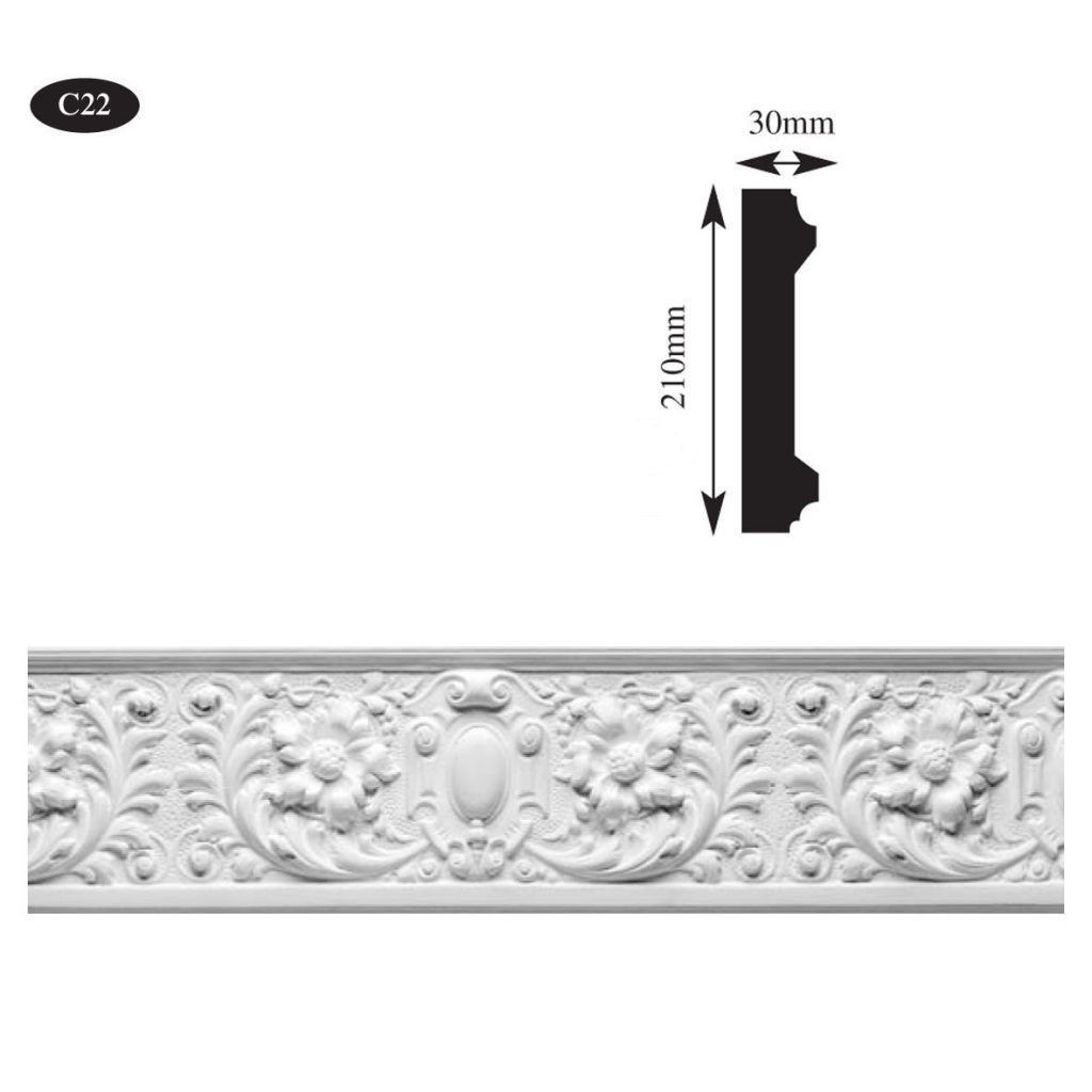 C21 Large Decorative Plaster Cornice - Wm Boyle Interior Finishes