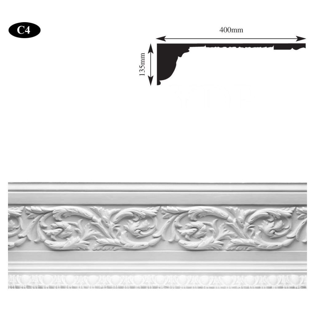 C40 Decorative Plaster Cornice - Wm Boyle Interior Finishes