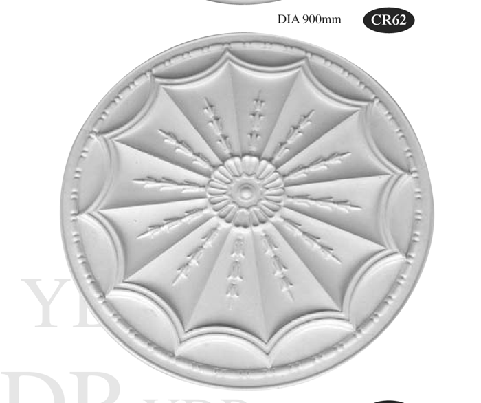CR62 Large Adam Style Plaster Ceiling Rose - 900mm - Wm Boyle Interior ...