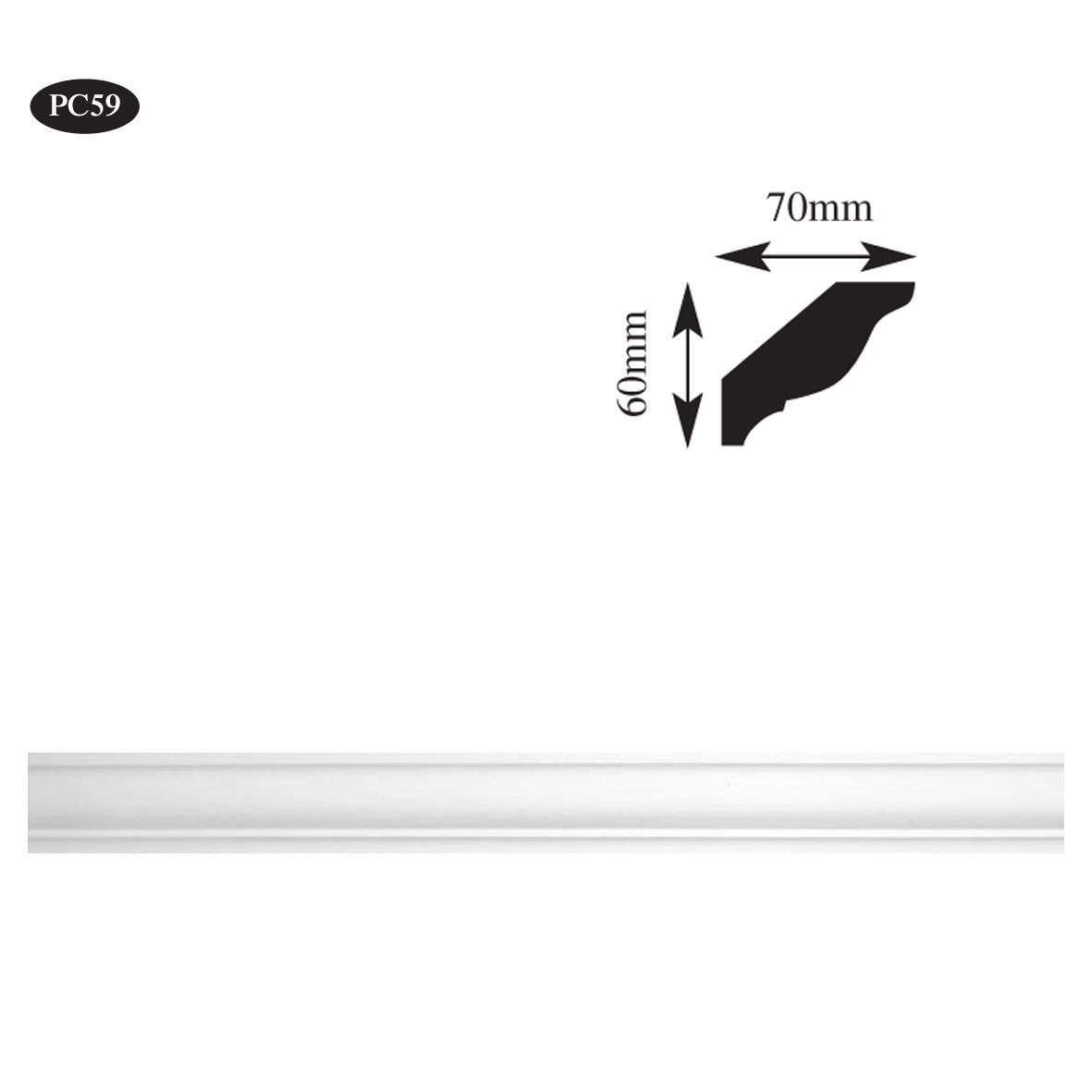 PC59 Small Ogee Plaster Cornice - Wm Boyle Interior Finishes