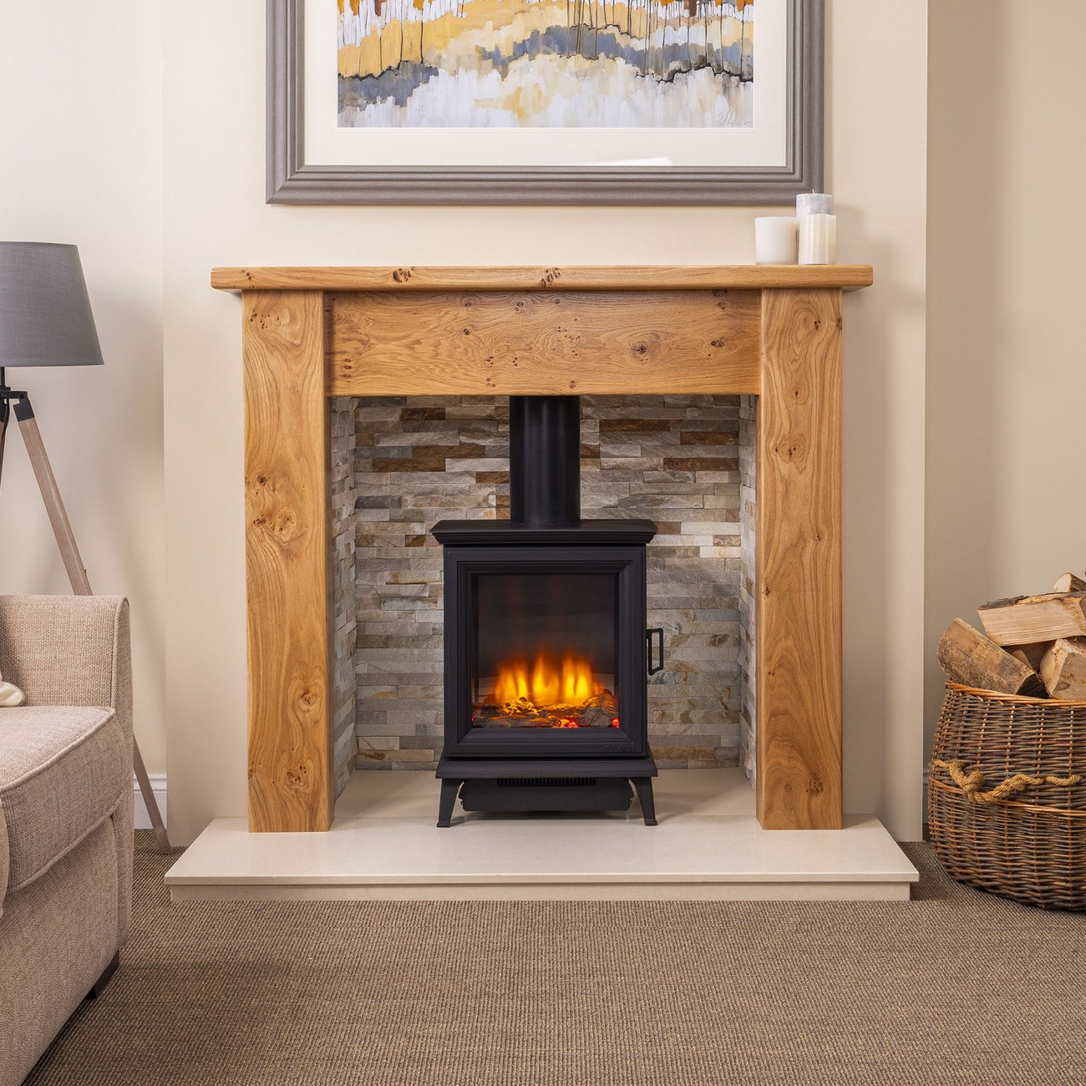 Wooden Fire Surrounds - White Fireplaces & Oak Fire Surrounds | Wm Boyle