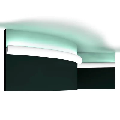 Flexible LED coving for curved walls - Wm Boyle Interior Finishes